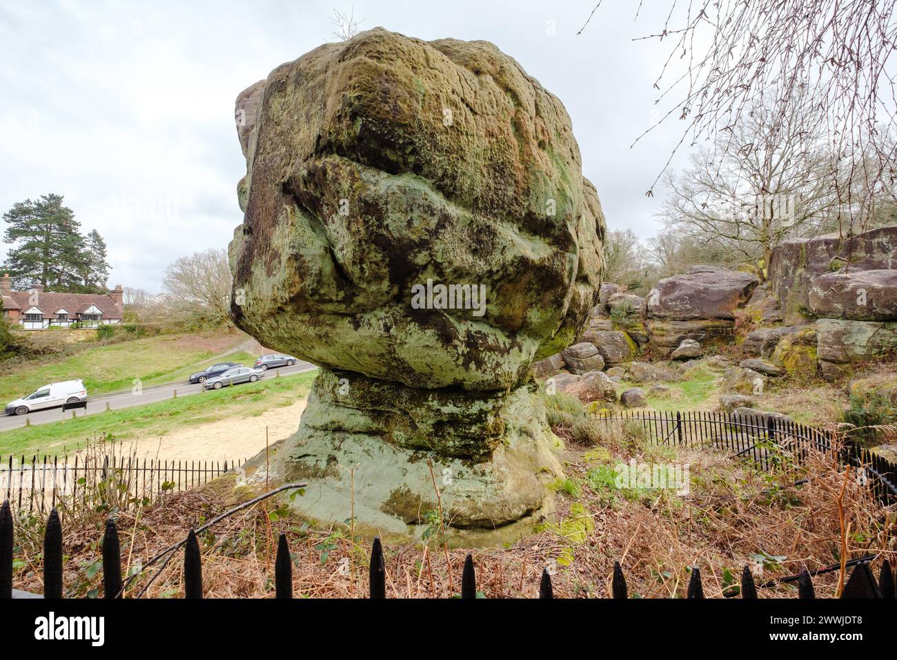 Ancient Sandstone rock formations at Tunbridge Wells Rusthall Common ...