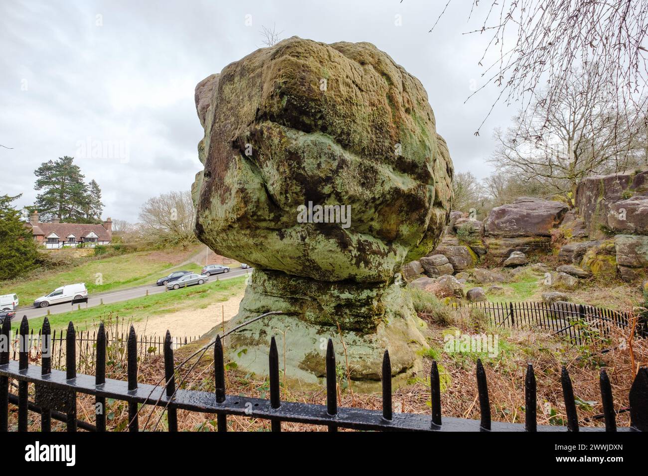 Ancient Sandstone rock formations at Tunbridge Wells Rusthall Common ...