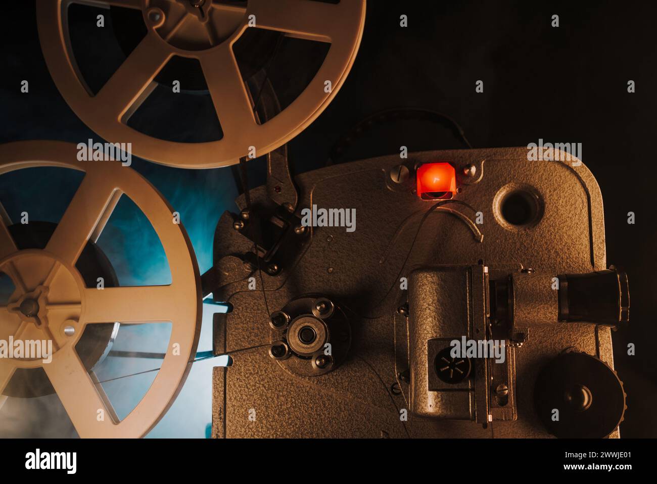 Old fashioned movie projector playing hi-res stock photography and ...