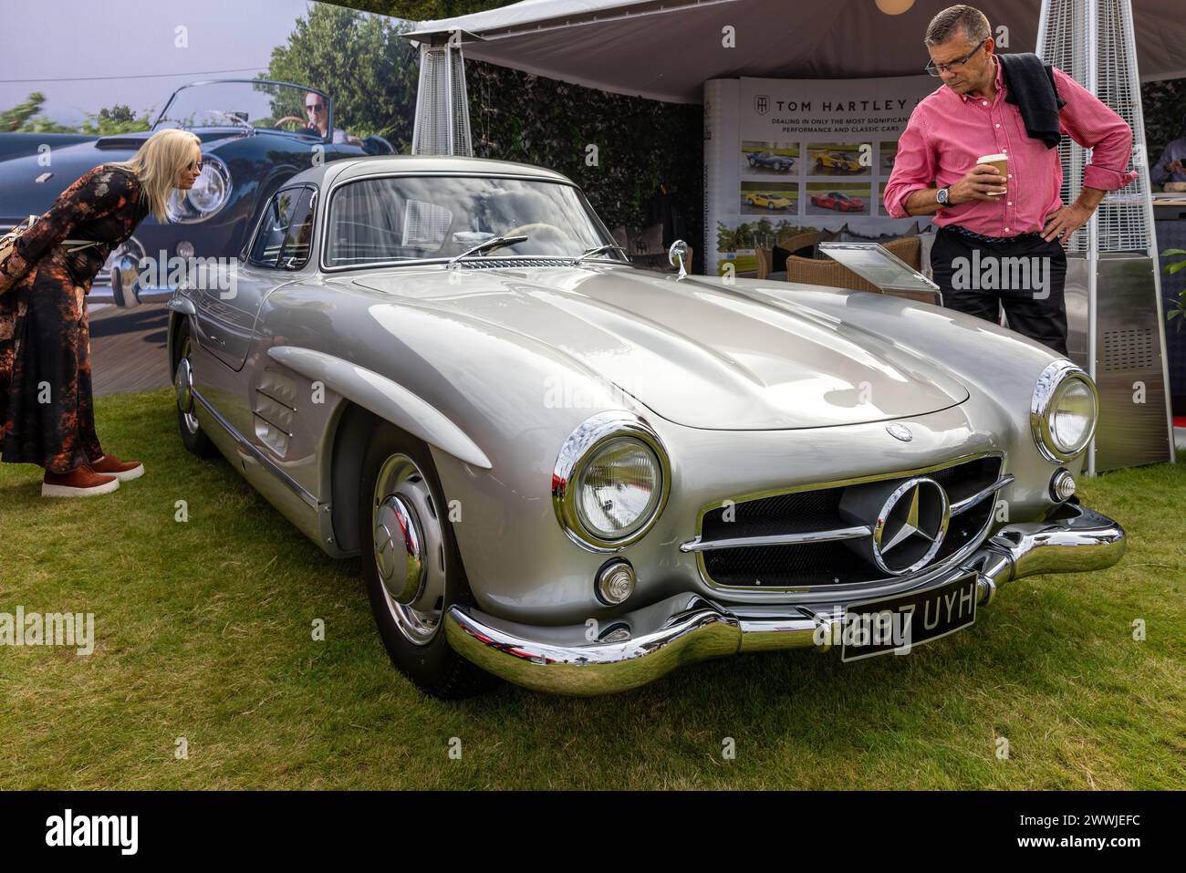1956 Mercedes-Benz 300 SL, on display at the Salon Privé Concours d ...