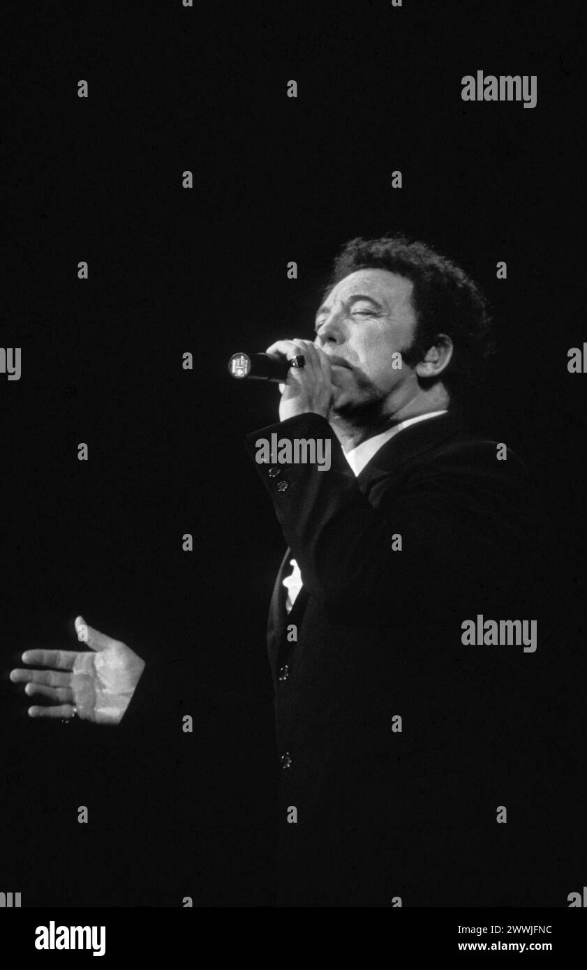 TOM JONES, HOME CONCERT, 1996: 56-year-old Welsh singing legend TOM ...