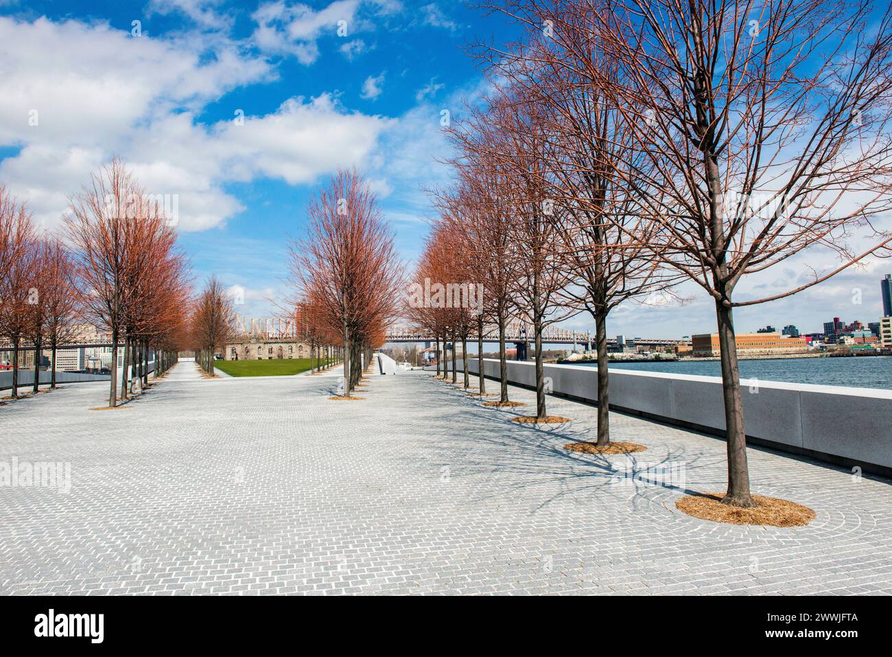 Roosevelt Memorial Park New York, USA. Memorial for President Franklin ...