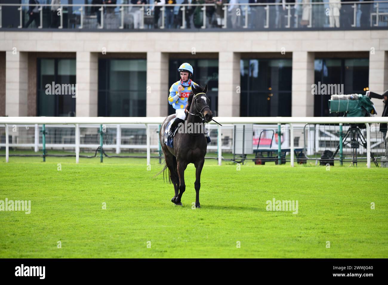 jockey Rossa Ryan and horse Dashing Roger Stock Photo - Alamy