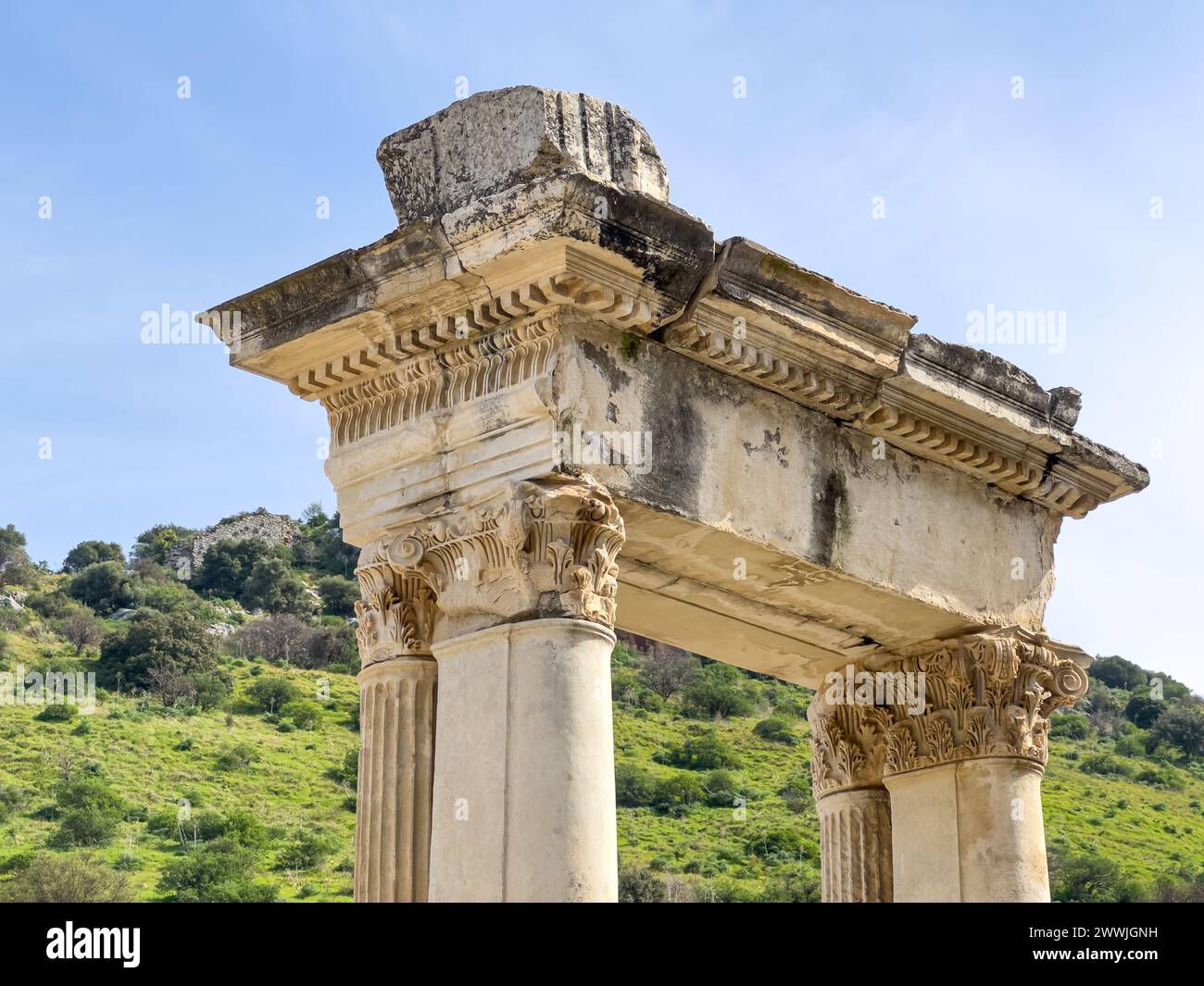 The Library of Celsus, Ephesus, Turkey , Ruins of ancient site Efes in ...