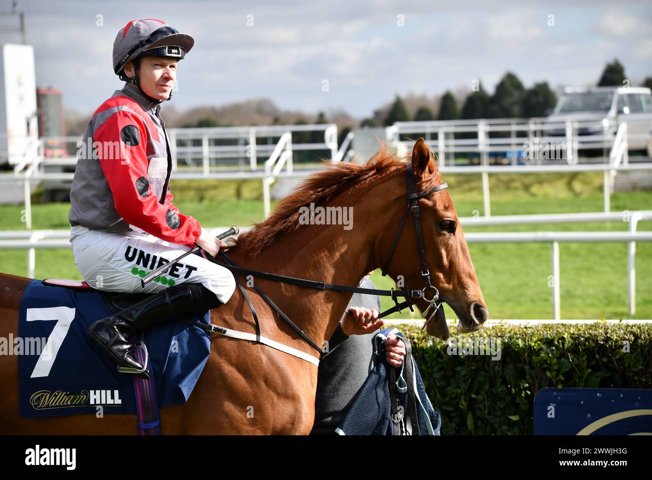 jockey Jamie Spencer and horse Thunder Roar Stock Photo - Alamy