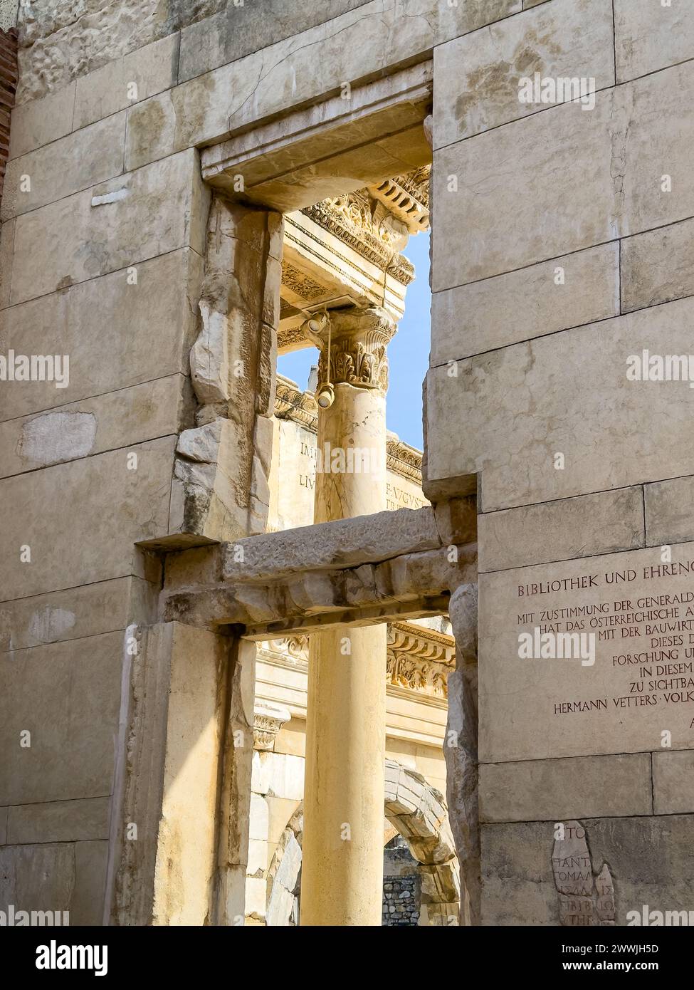 The Library of Celsus, Ephesus, Turkey , Ruins of ancient site Efes in ...