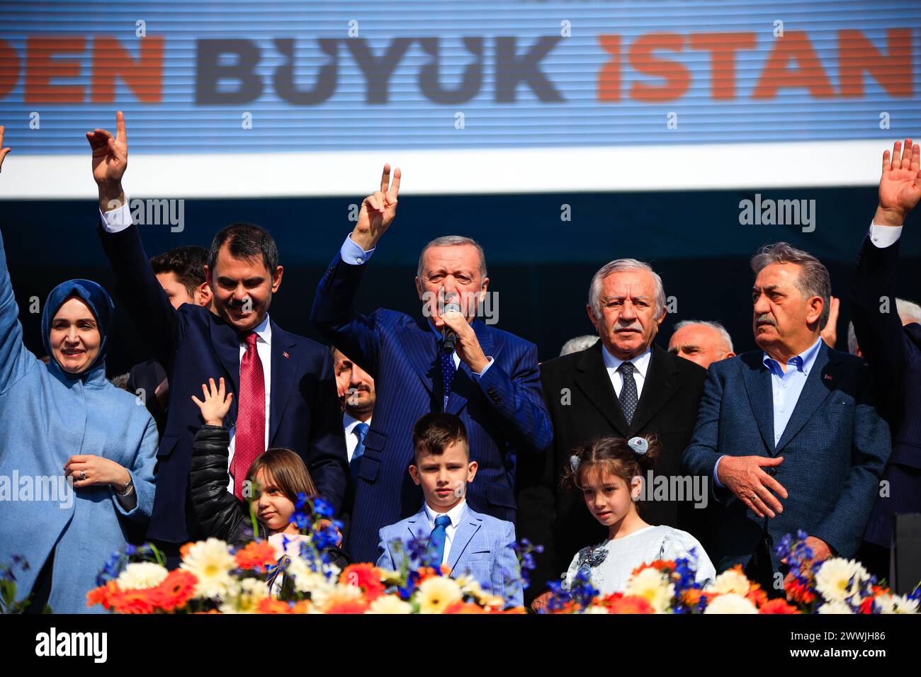 Istanbul, Turkey. 24th Mar, 2024. Turkish President Recep Tayyip ...