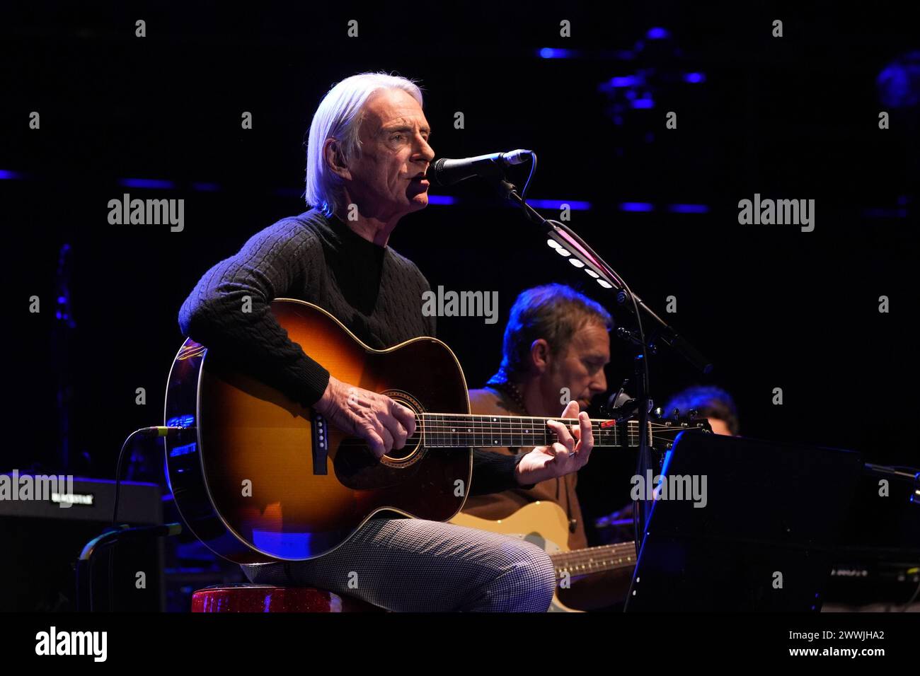 Paul Weller, on stage during 'Ovation' a celebration of 24 Years of ...