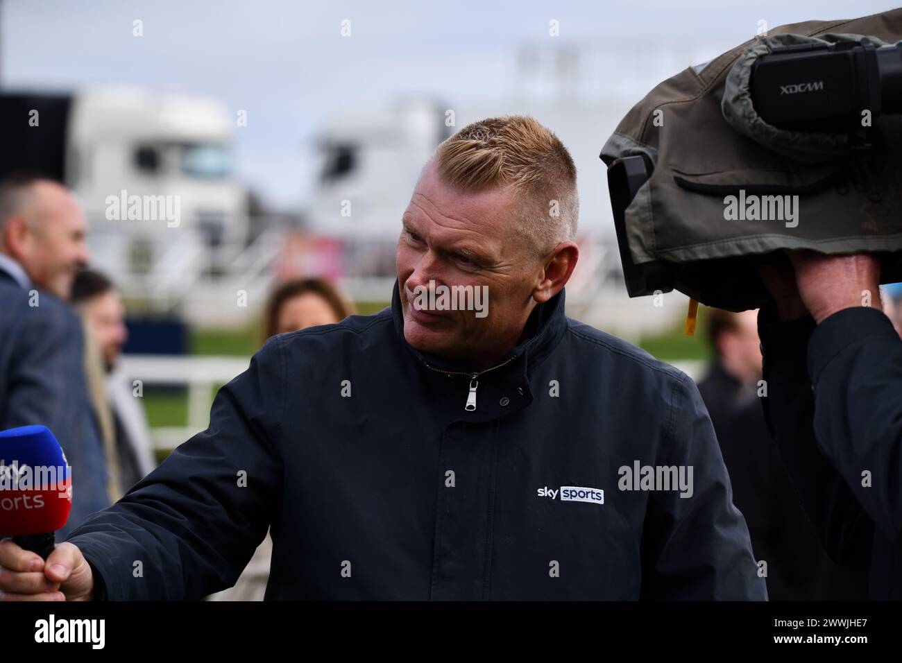 racing presenter Matt Chapman Stock Photo - Alamy