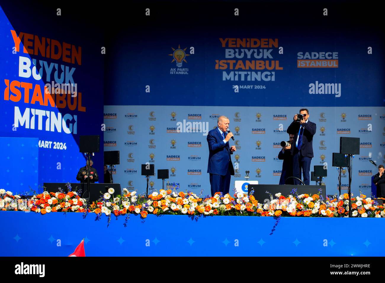 Istanbul, Turkey. 24th Mar, 2024. Turkish President Recep Tayyip ...
