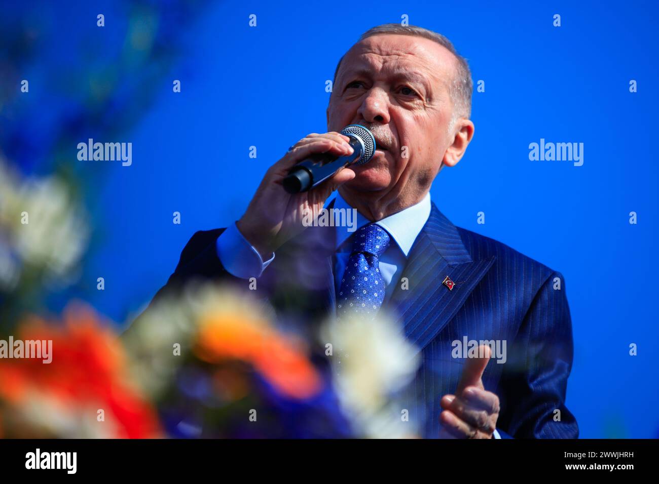 Istanbul, Turkey. 24th Mar, 2024. Turkish President Recep Tayyip ...
