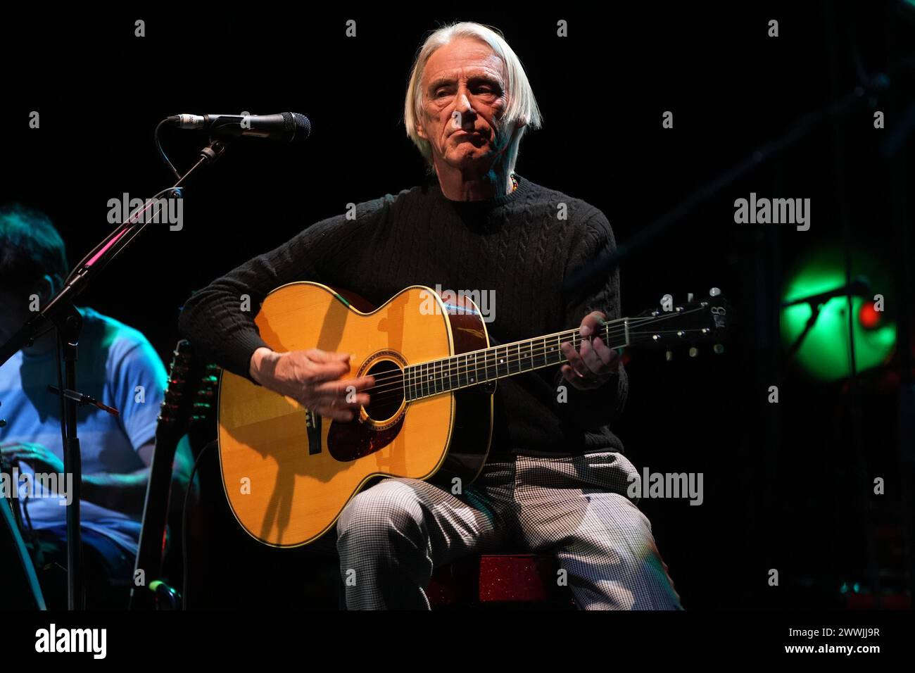 Paul Weller, on stage during 'Ovation' a celebration of 24 Years of ...