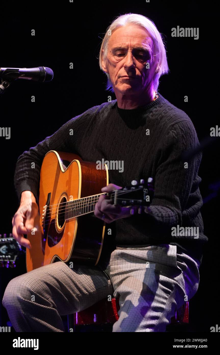 Paul Weller, on stage during 'Ovation' a celebration of 24 Years of ...