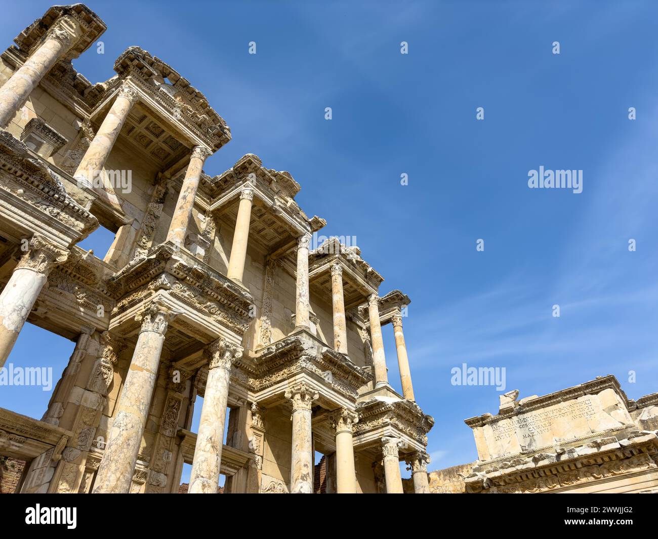 The Library of Celsus, Ephesus, Turkey , Ruins of ancient site Efes in ...