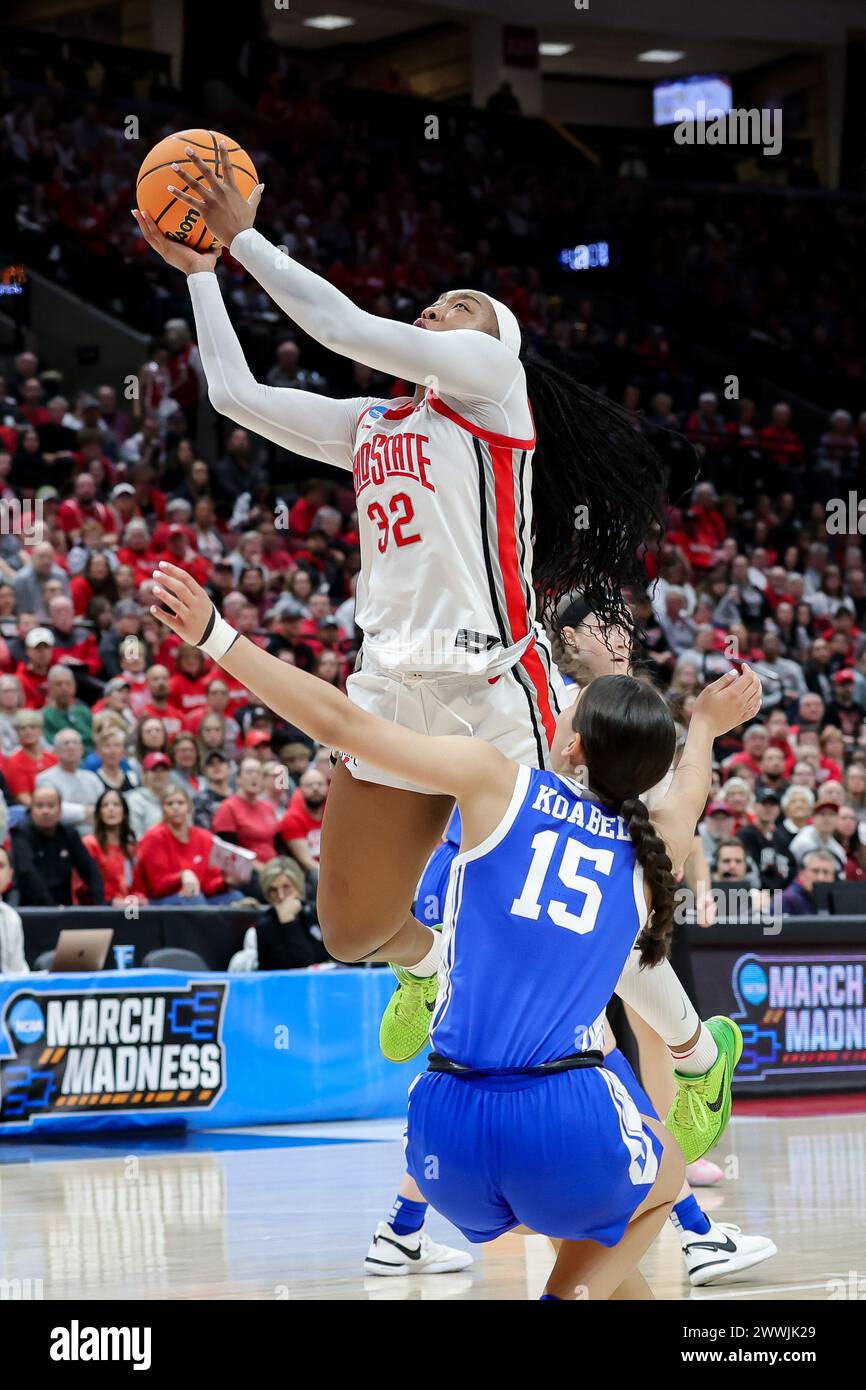 Columbus, Ohio, USA. 24th Mar, 2024. Ohio State Buckeyes forward Cotie ...