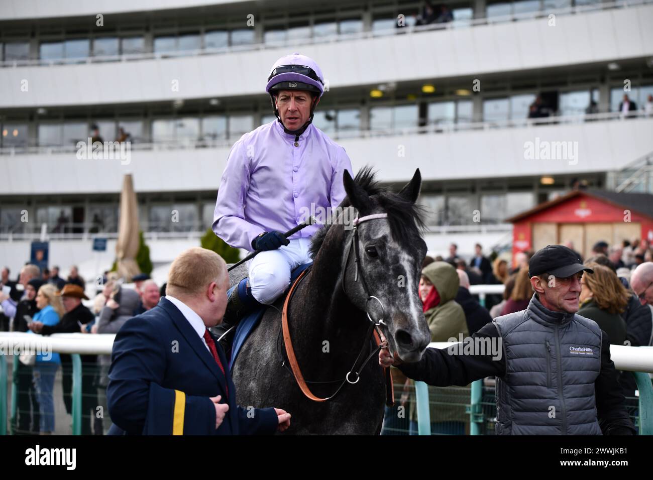Horse Ozario and jockey Jim Crowley Stock Photo - Alamy