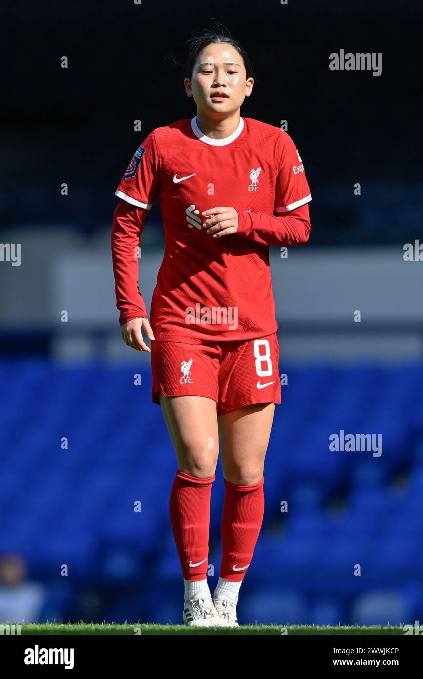 Fuka Nagano of Liverpool Women, during The FA Women's Super League ...