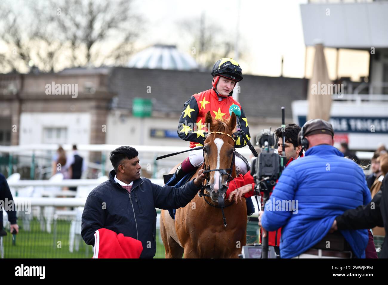 Jockey Cieren Fallon and horse Montassib Stock Photo - Alamy