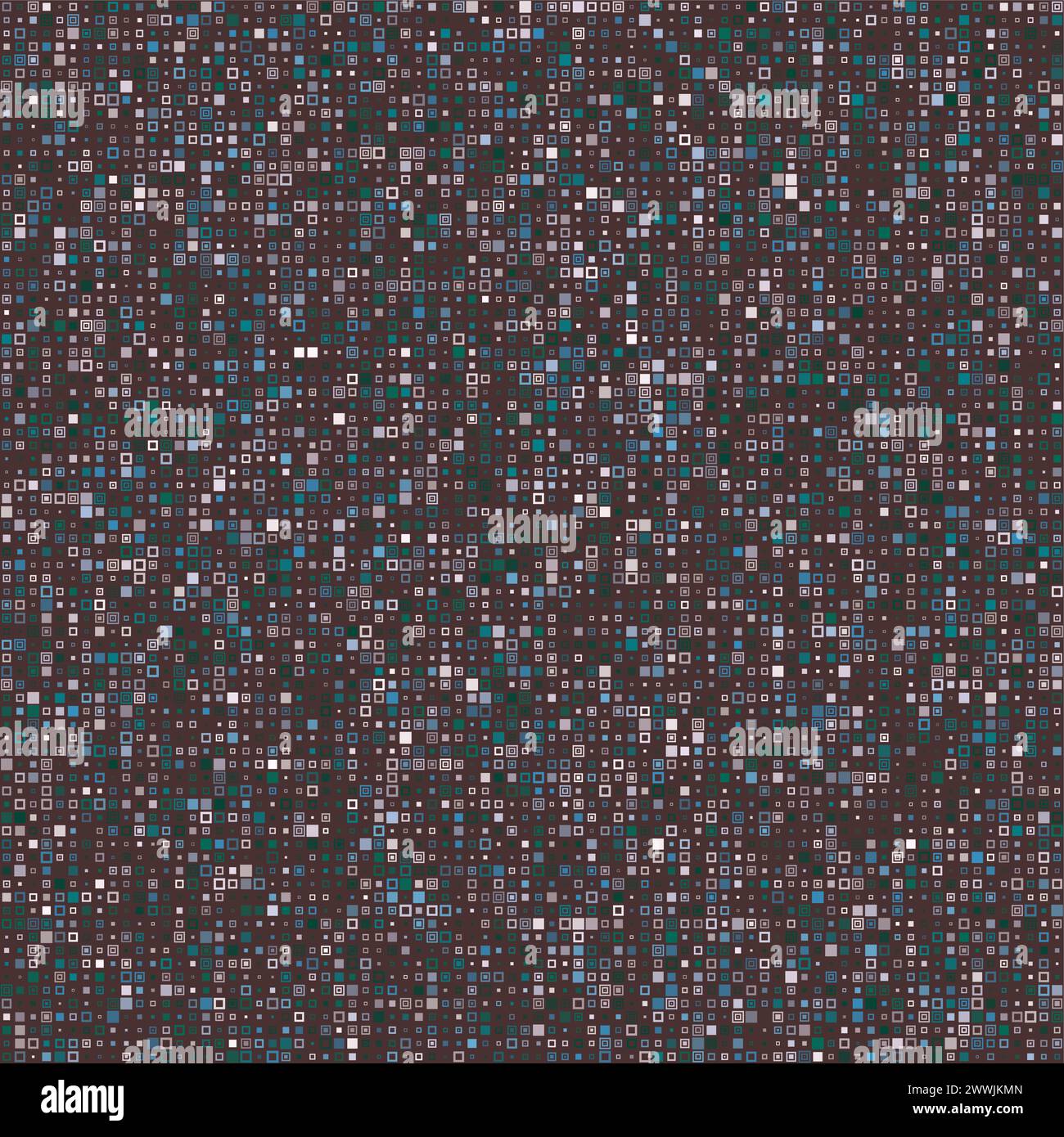 Seamless background pattern. Various style squares in multiple colors ...