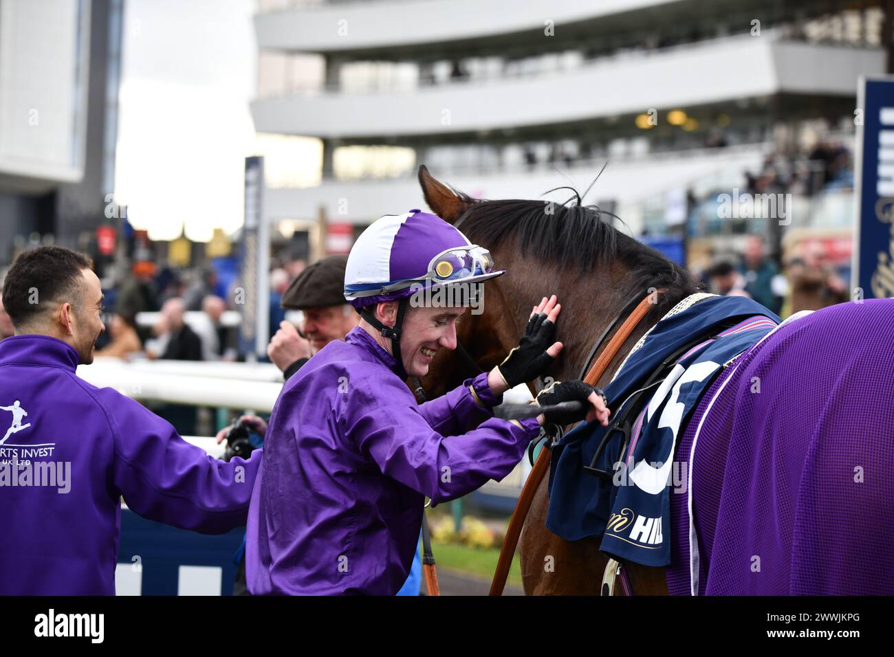 Jockey David Egan Stock Photo - Alamy