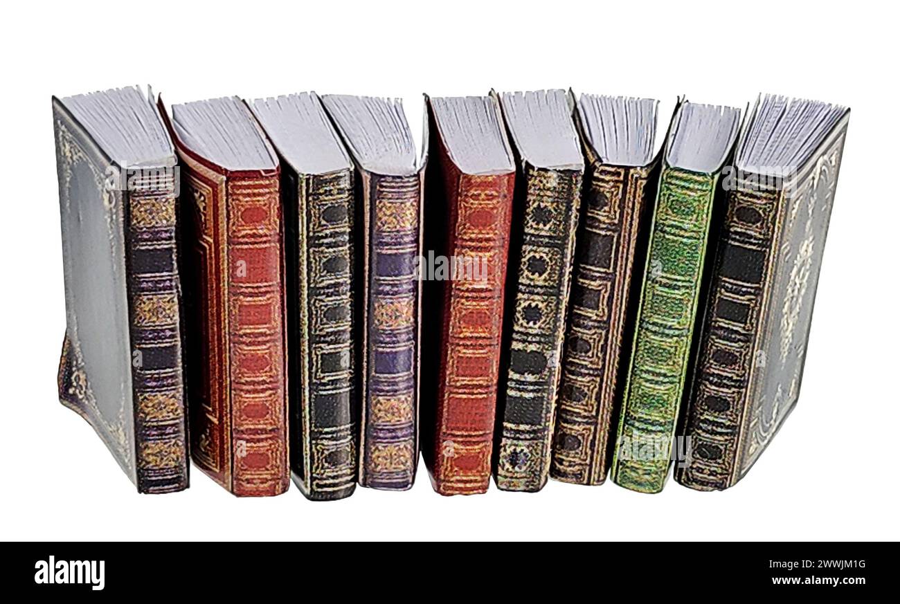 A variety of different books in a set Stock Photo - Alamy