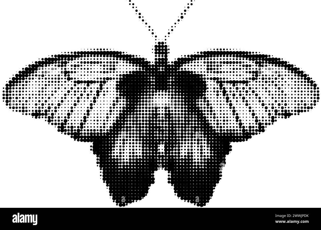 Butterfly halftone collage element vector illustration Stock Vector ... Butterfly halftone collage element vector illustration Stock Vector ...