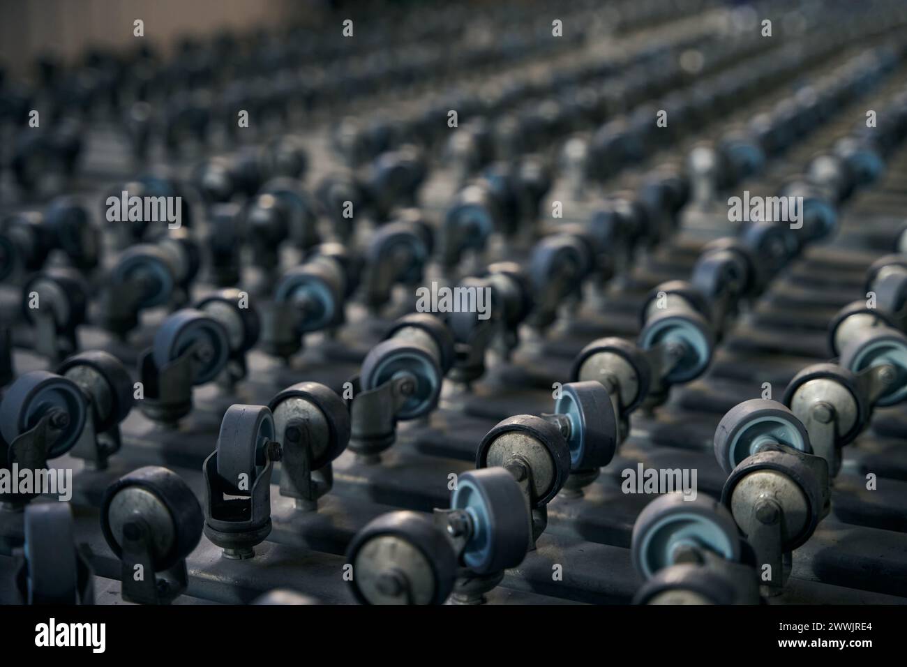 Transport conveyor in window production Stock Photo - Alamy