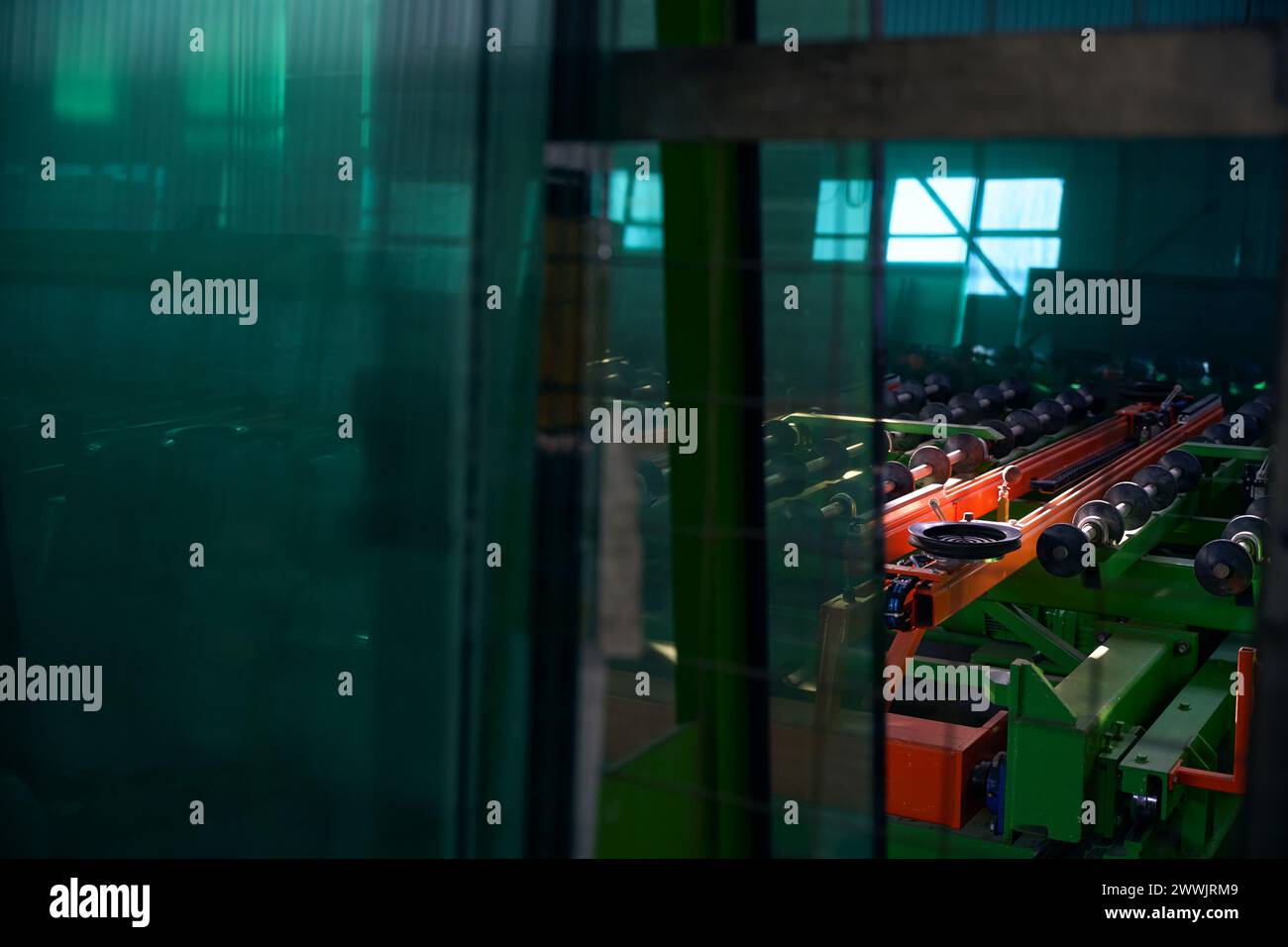Modern production workshop in window production Stock Photo - Alamy