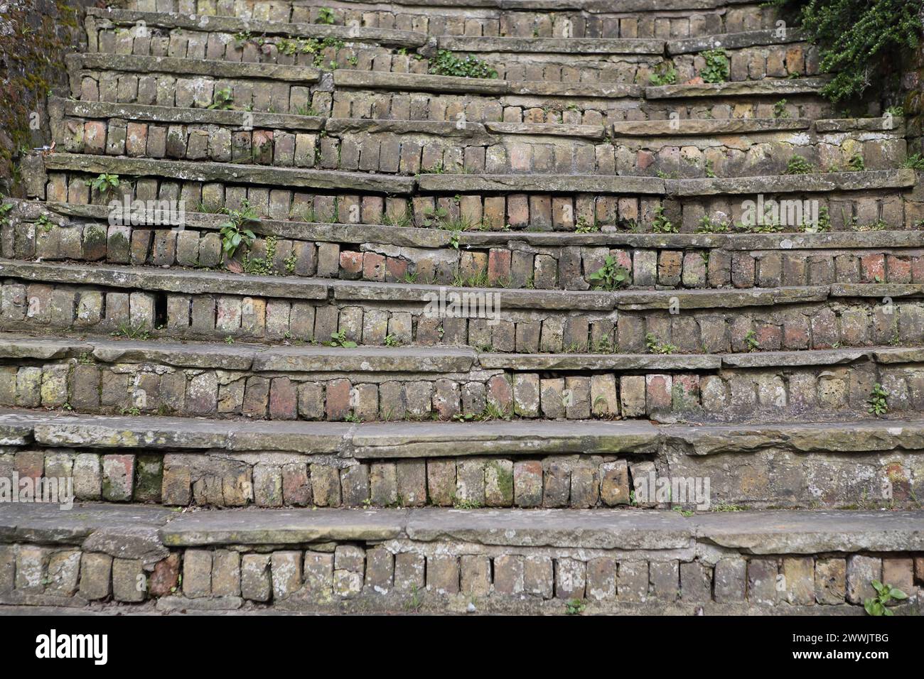 Stone and brick steps concept the way ahead ambition climb obstacles ...