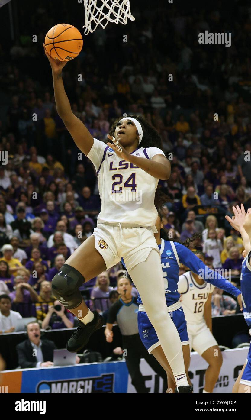 LSU Lady Tigers guard Aneesah Morrow (24) shoots a layup during a ...