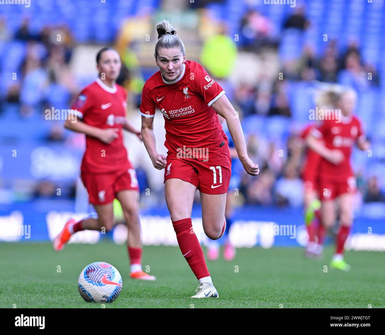 Liverpool, UK. 24th Mar, 2024. Melissa Lawley of Liverpool Women in ...