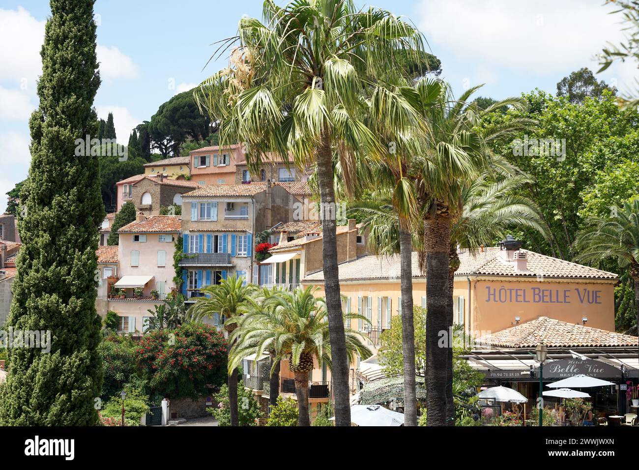 Bormes les Mimosas, Provence, France - June 21 2021: one of the most ...