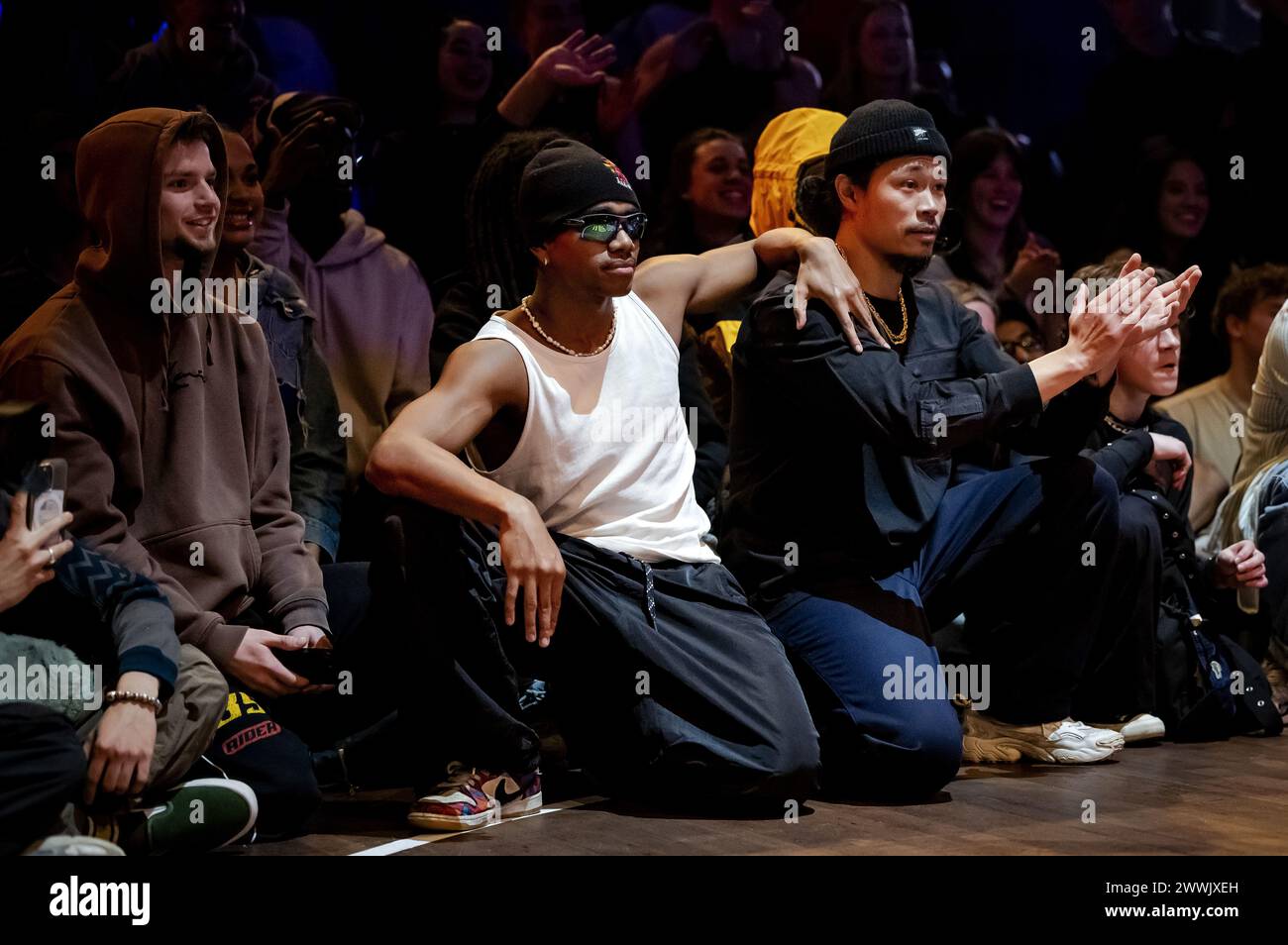 ROTTERDAM - Audience during the breakdance competition Red Bull BC One ...