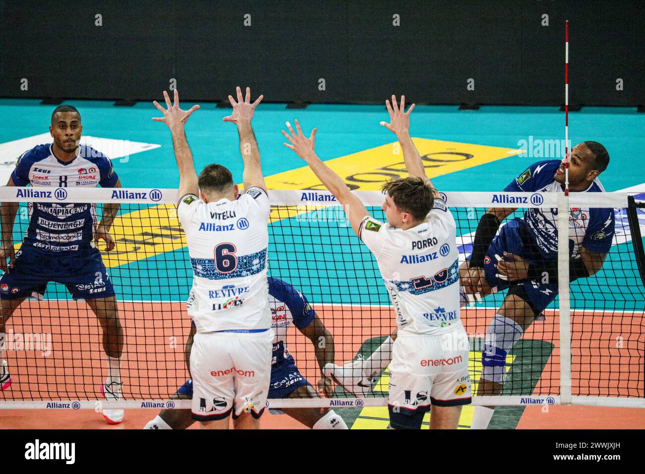 Milan, Italy. 24th Mar, 2024. MONSTER BLOCK MARCO VITELLI AND PAOLO ...