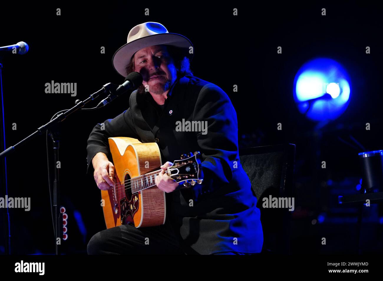 Eddie Vedder, on stage during 'Ovation' a celebration of 24 Years of ...