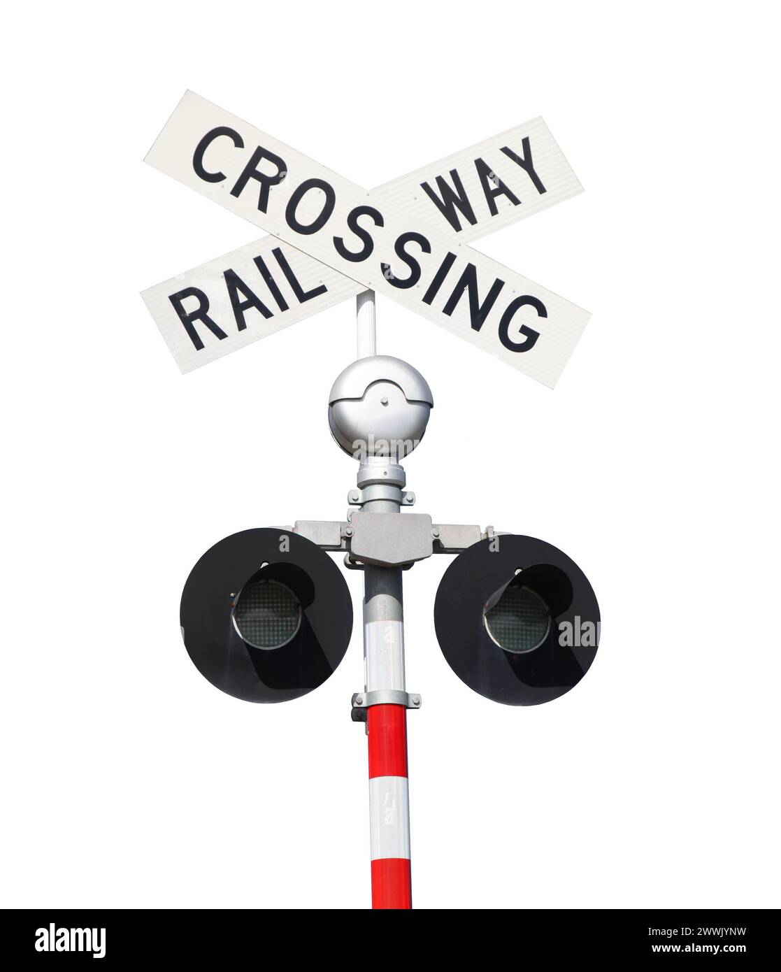 Stop railway signpost crossing hi-res stock photography and images - Alamy