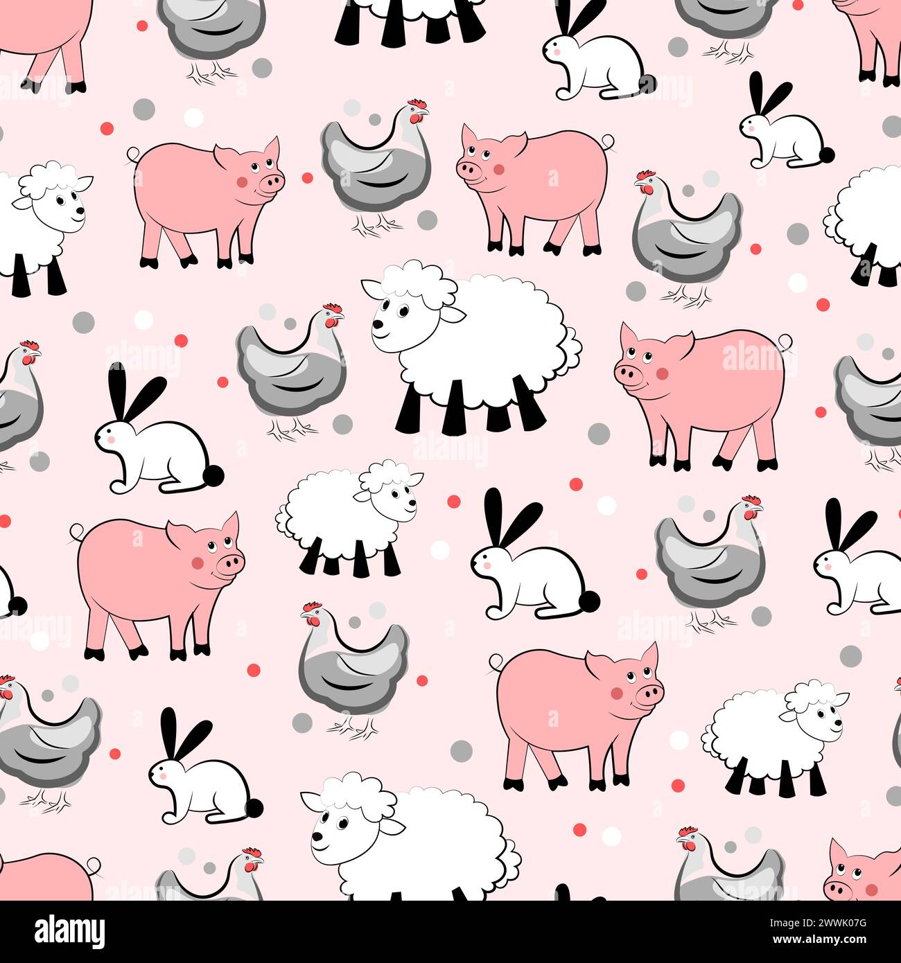 Sheep and rabbit hi-res stock photography and images - Alamy
