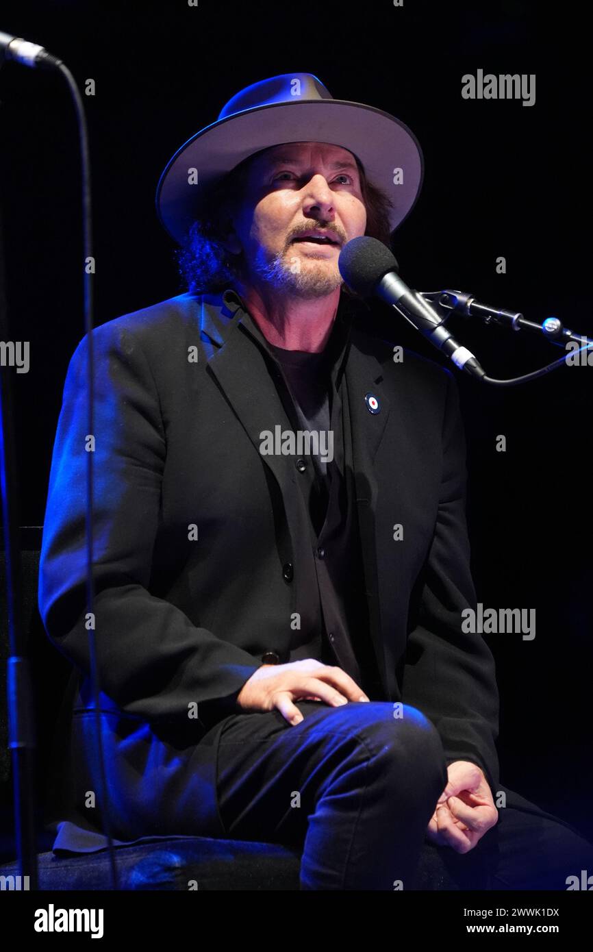 Eddie Vedder, on stage during 'Ovation' a celebration of 24 Years of ...