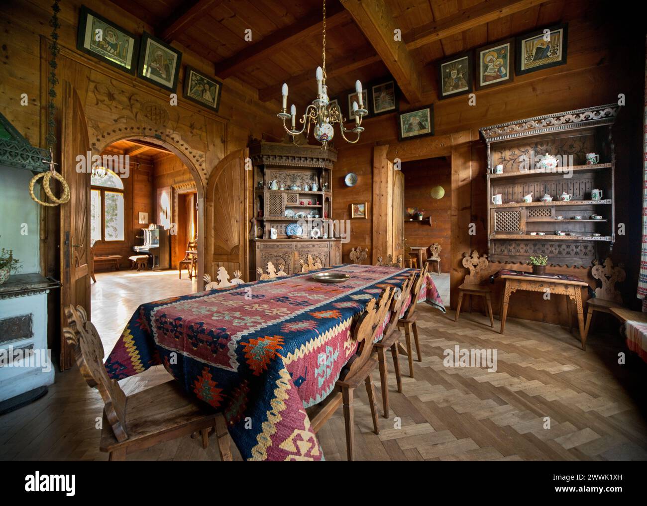 Pod Jedlami villa, Zakopane, Poland Stock Photo - Alamy