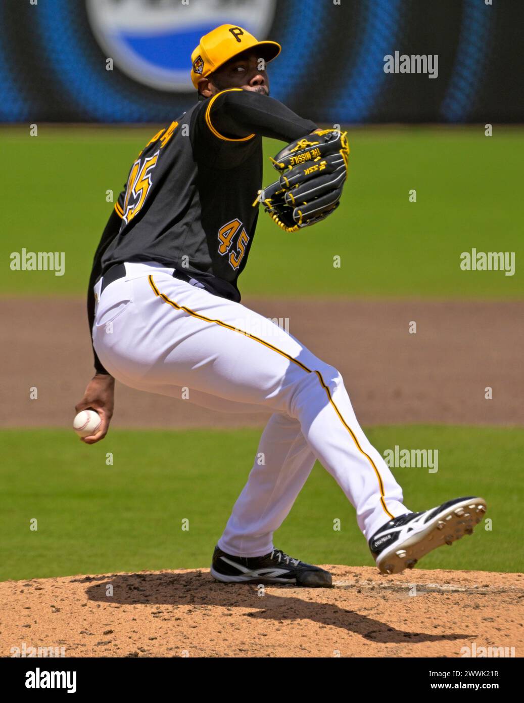 Bradenton, United States. 24th Mar, 2024. Pittsburgh Pirates reliever ...
