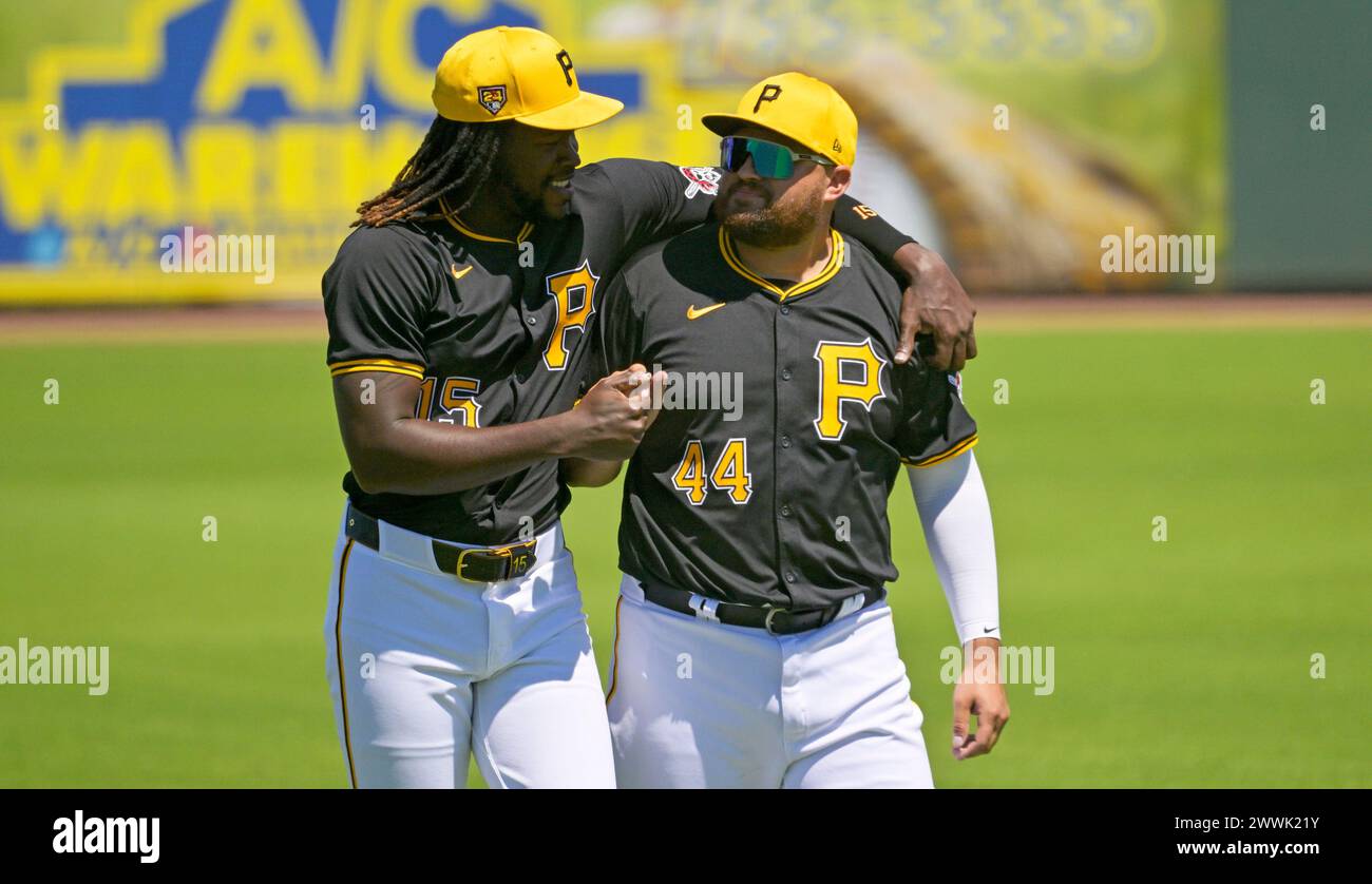 Bradenton, United States. 24th Mar, 2024. Pittsburgh Pirates shortstop ...