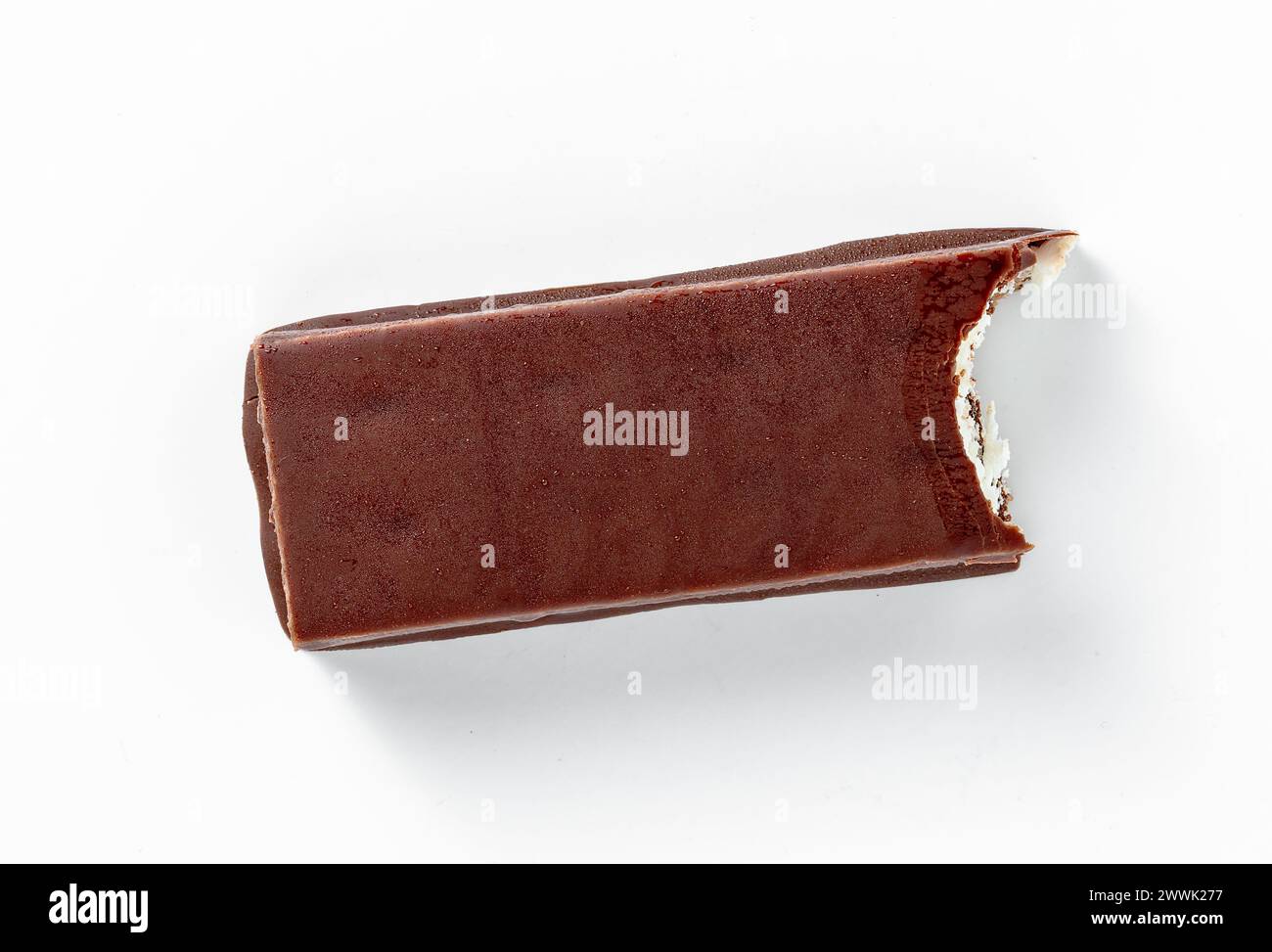 chocolate milk bite-sized bar on white Stock Photo - Alamy