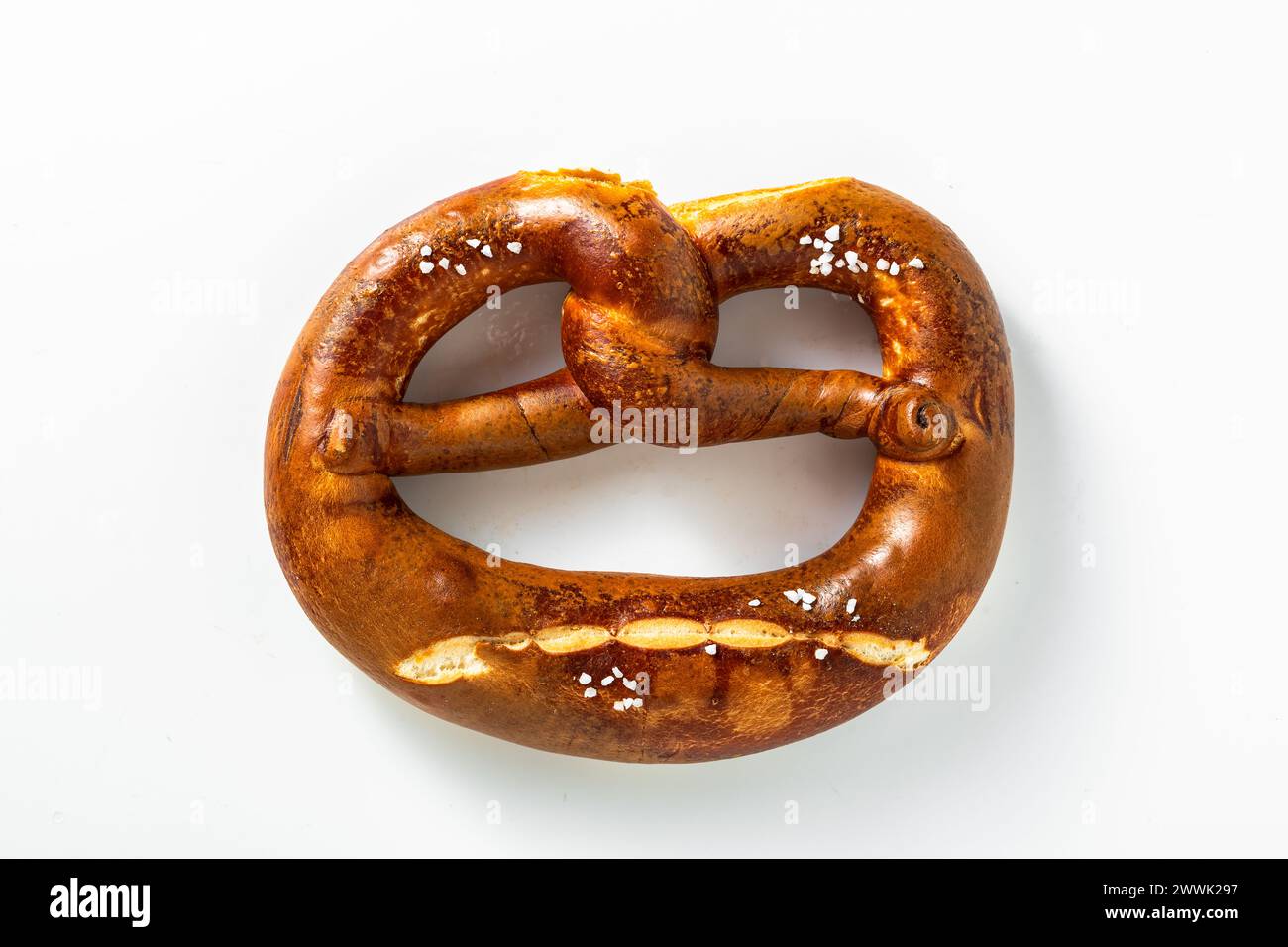 Bayerische Brezn / Brezel on white Stock Photo - Alamy