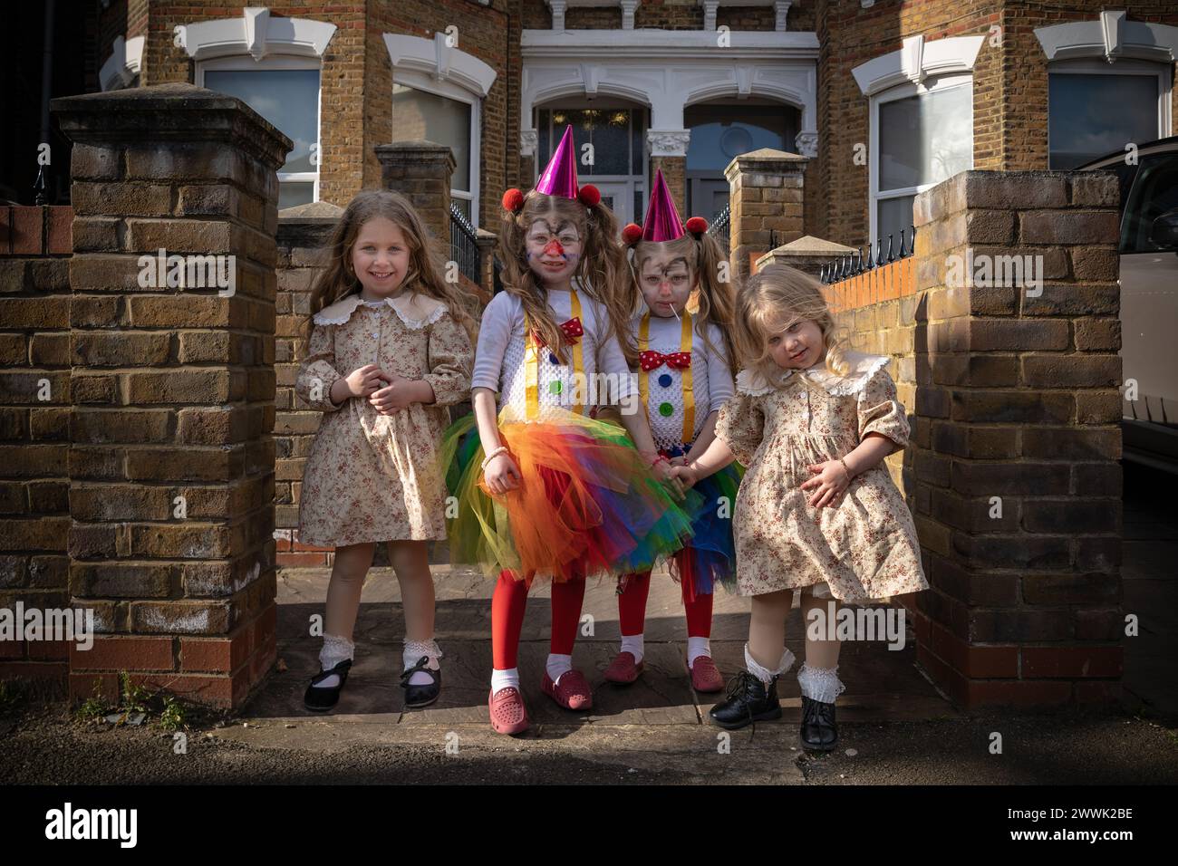 London, UK. 24th March, 2024. British Haredi Jews in north London ...