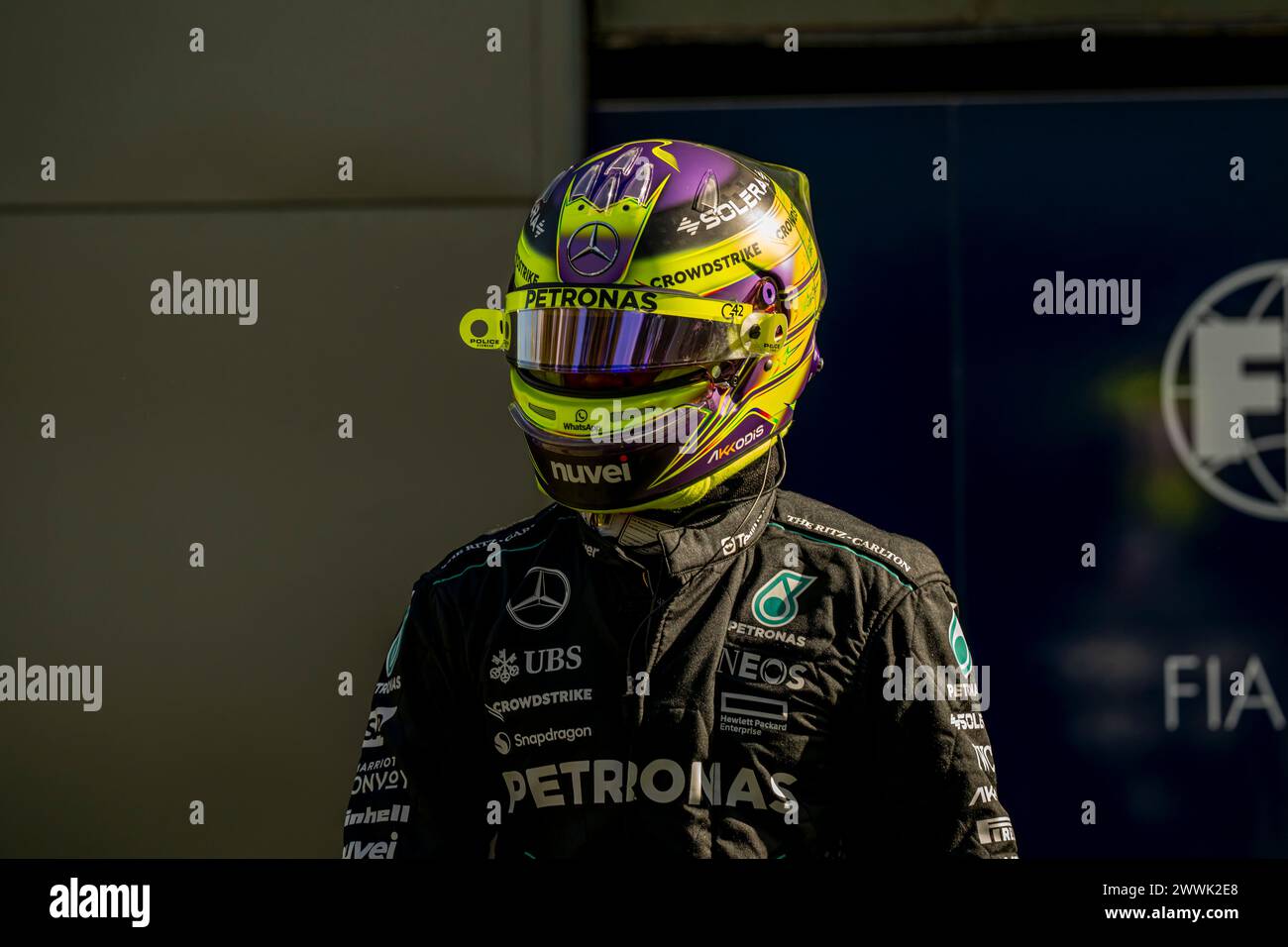 Melbourne, Australia, March 23, Lewis Hamilton, from the United Kingdom ...