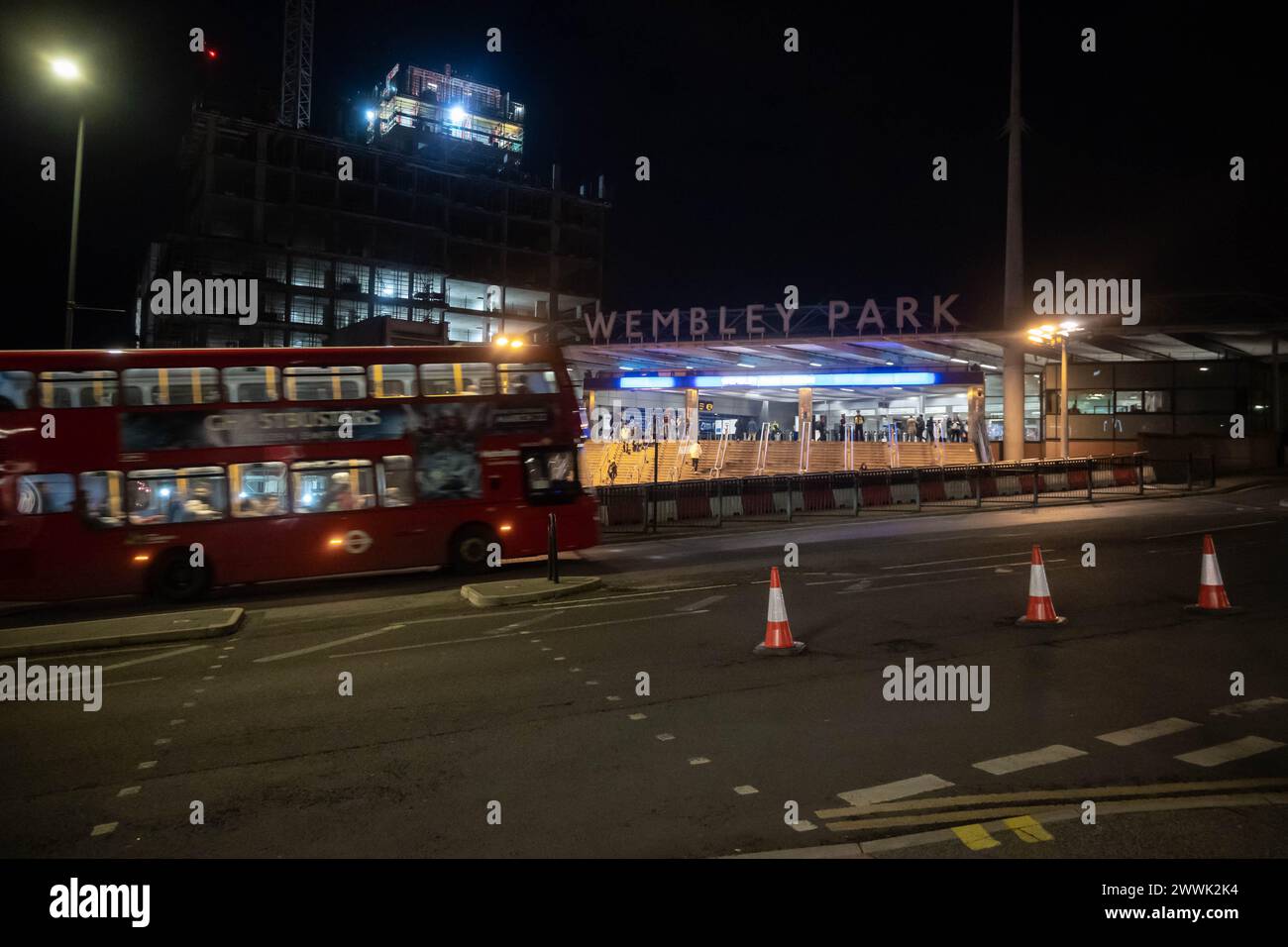 WEMBLEY, LONDON - 24 March 2024: Entrance to Wembley Park underground ...