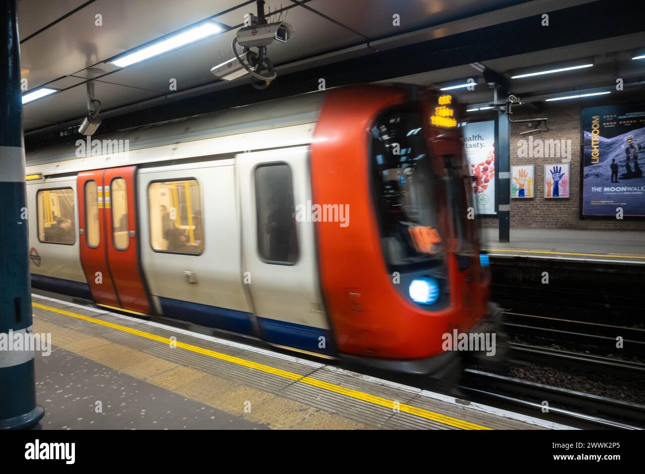 WEMBLEY, LONDON - 24 March 2024: Metropolitan line tube train at ...