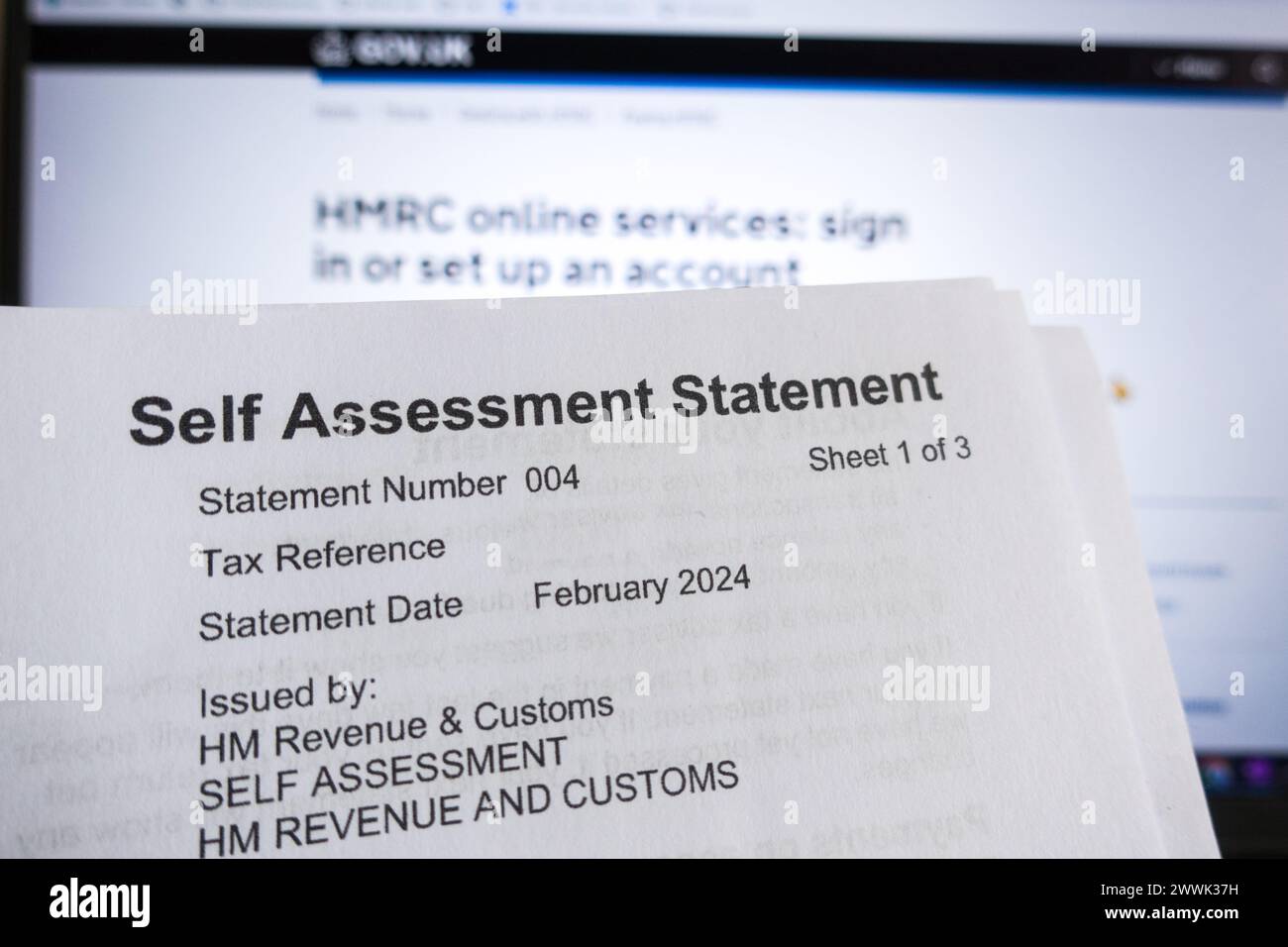 Assessment declaration hi-res stock photography and images - Alamy
