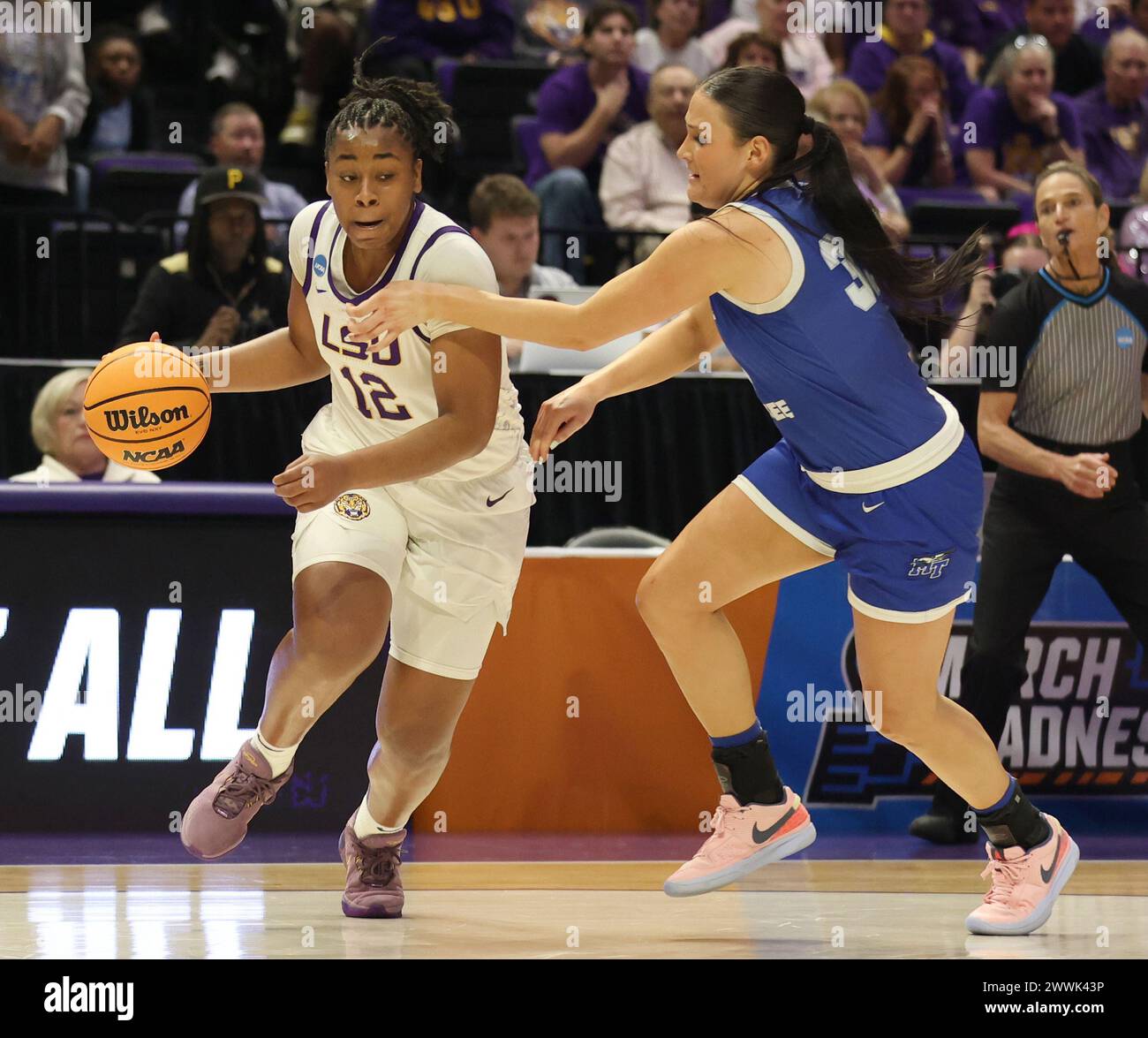 Baton Rouge, USA. 24th Mar, 2024. LSU Lady Tigers guard Mikaylah ...