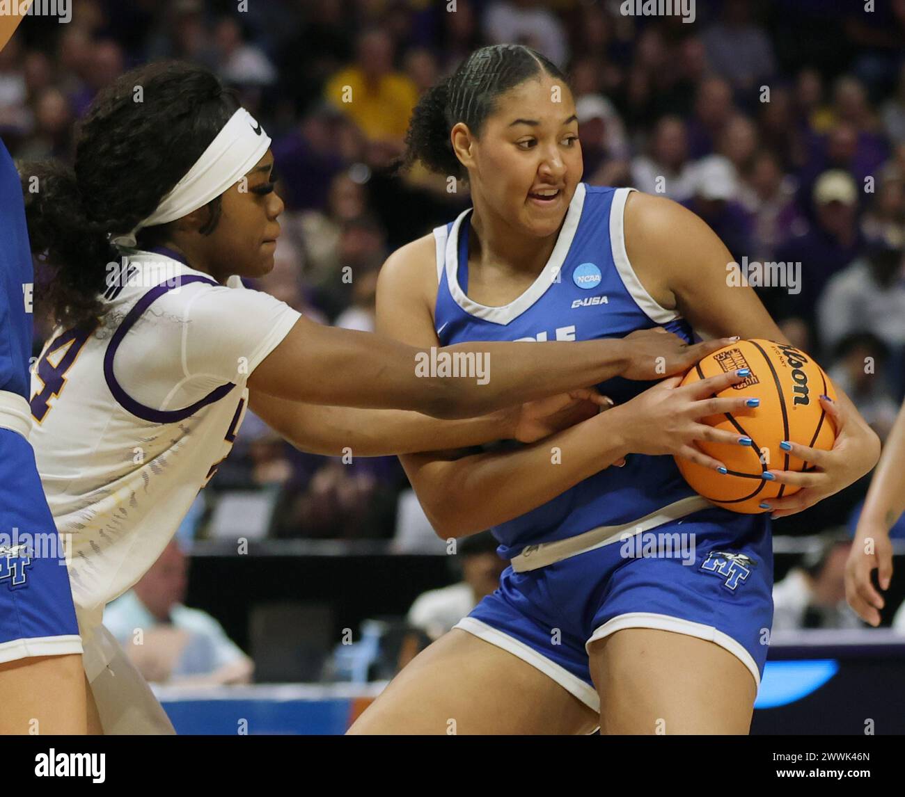 Baton Rouge, USA. 24th Mar, 2024. Middle Tennessee Blue Raiders forward ...